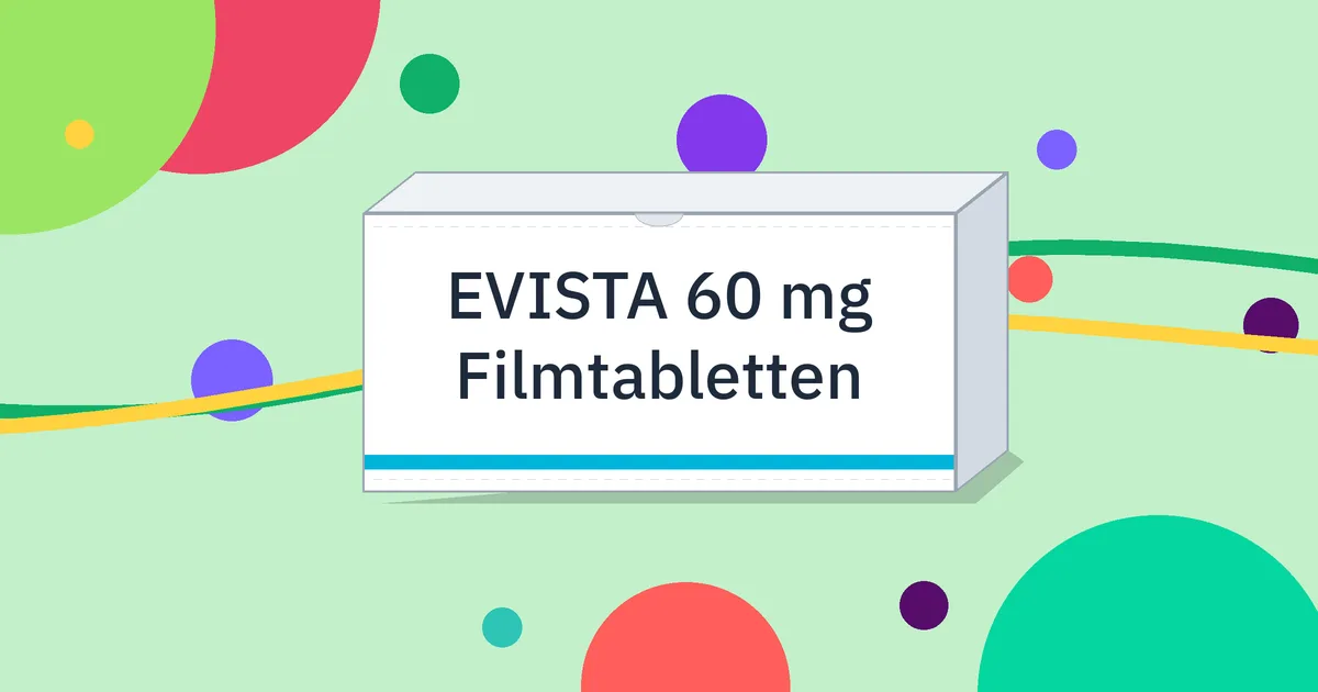 Symbolbild: Packung mit der Aufschrift EVISTA 60 mg Filmtabletten (PZN 05378499) – Verfügbarkeit und Bezug in Apotheken in Frankfurt am Main
