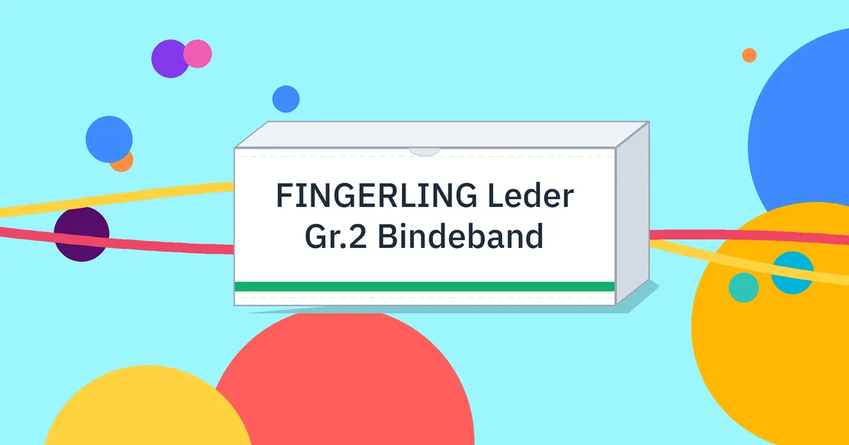 Symbolbild: Packung mit der Aufschrift FINGERLING Leder Gr.2 Bindeband (PZN 01726638) – Verfügbarkeit und Bezug in Apotheken in Frankfurt am Main