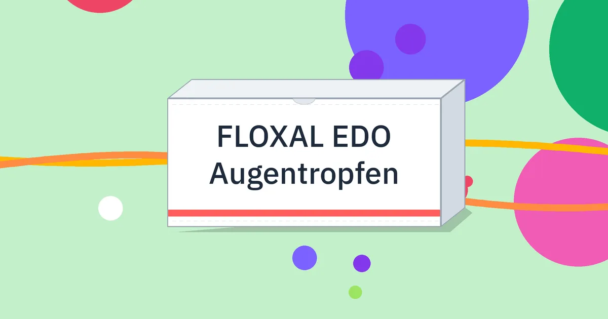 Symbolbild: Packung mit der Aufschrift FLOXAL EDO Augentropfen (PZN 02414094) – Verfügbarkeit und Bezug in Apotheken in Frankfurt am Main