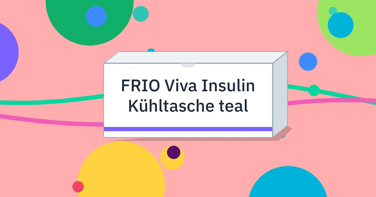 Symbolbild: Packung mit der Aufschrift FRIO Viva Insulin Kühltasche teal (PZN 13736180) – Verfügbarkeit und Bezug in Apotheken in Frankfurt am Main