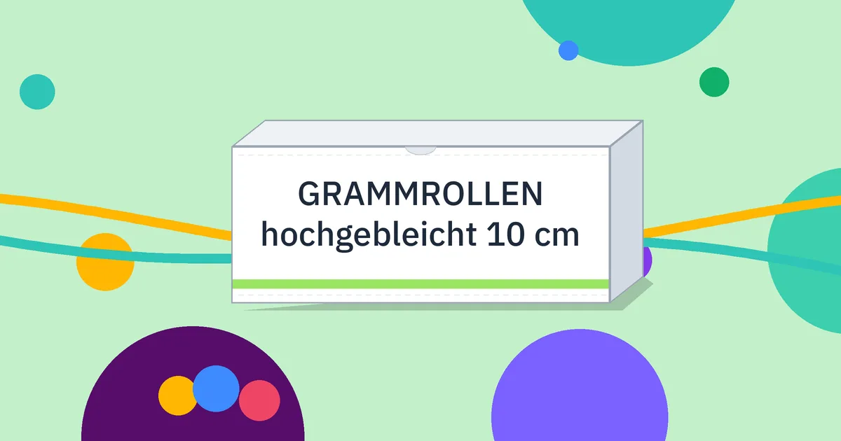 Symbolbild: Packung mit der Aufschrift GRAMMROLLEN hochgebleicht 10 cm (PZN 04239956) – Verfügbarkeit und Bezug in Apotheken in Frankfurt am Main