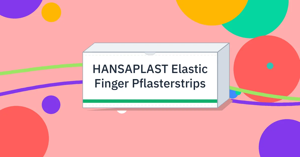 Symbolbild: Packung mit der Aufschrift HANSAPLAST Elastic Finger Pflasterstrips (PZN 16760144) – Verfügbarkeit und Bezug in Apotheken in Frankfurt am Main