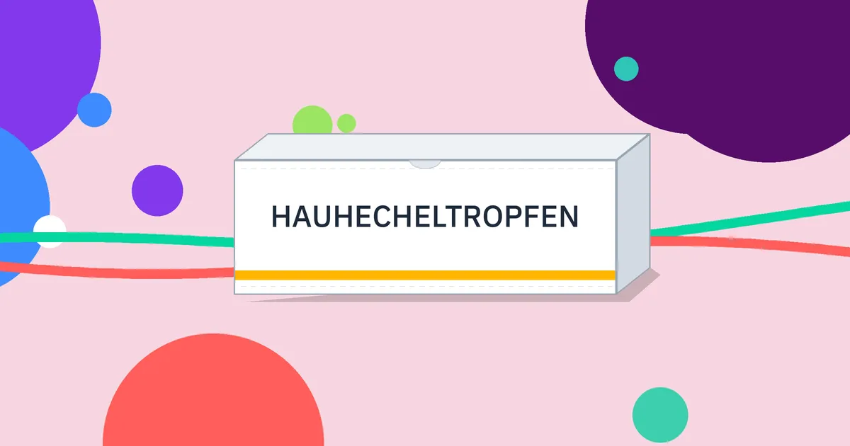 Symbolbild: Packung mit der Aufschrift HAUHECHELTROPFEN (PZN 11053206) – Verfügbarkeit und Bezug in Apotheken in Frankfurt am Main