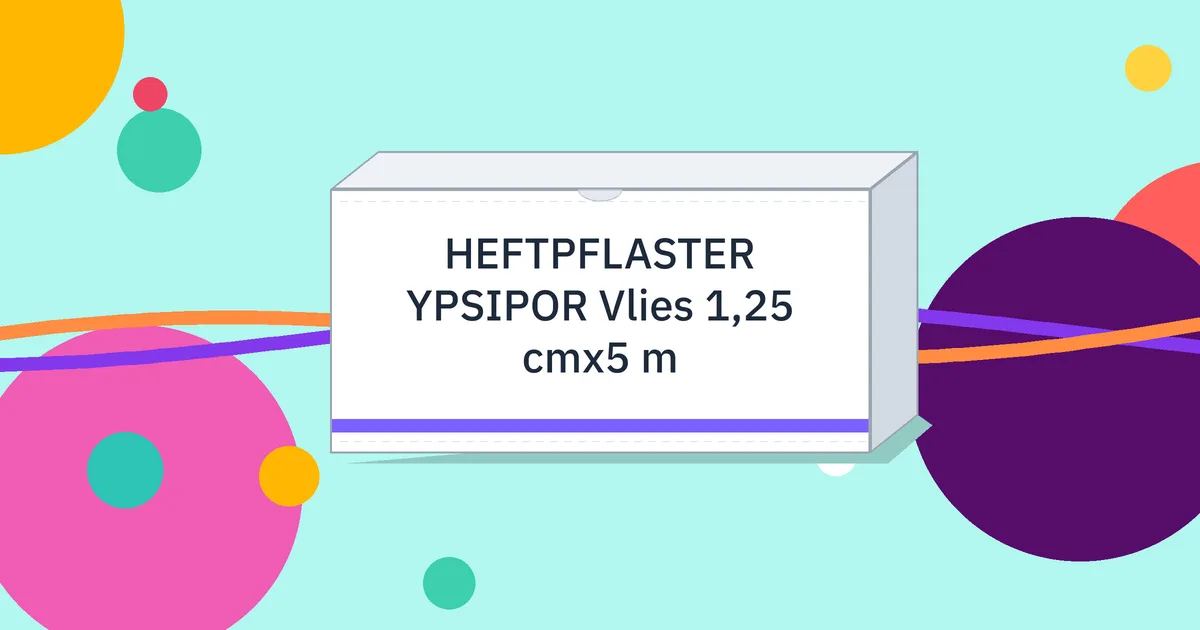 Symbolbild: Packung mit der Aufschrift HEFTPFLASTER YPSIPOR Vlies 1,25 cmx5 m (PZN 03271320) – Verfügbarkeit und Bezug in Apotheken in Frankfurt am Main