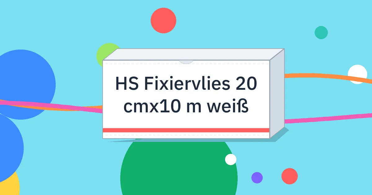 Symbolbild: Packung mit der Aufschrift HS Fixiervlies 20 cmx10 m weiß (PZN 09742157) – Verfügbarkeit und Bezug in Apotheken in Frankfurt am Main