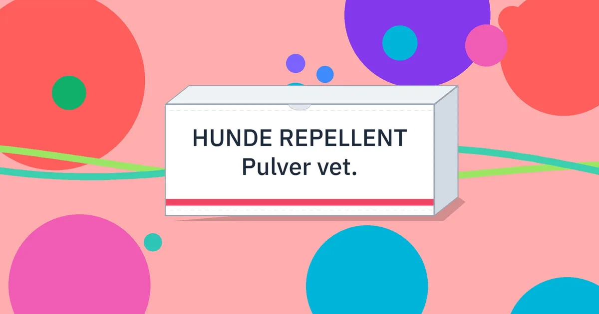 Symbolbild: Packung mit der Aufschrift HUNDE REPELLENT Pulver vet. (PZN 04344274) – Verfügbarkeit und Bezug in Apotheken in Frankfurt am Main