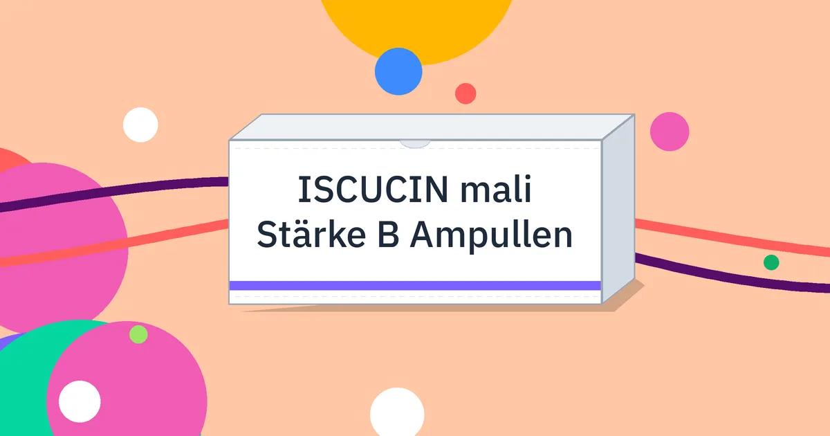 Symbolbild: Packung mit der Aufschrift ISCUCIN mali Stärke B Ampullen (PZN 04428893) – Verfügbarkeit und Bezug in Apotheken in Frankfurt am Main