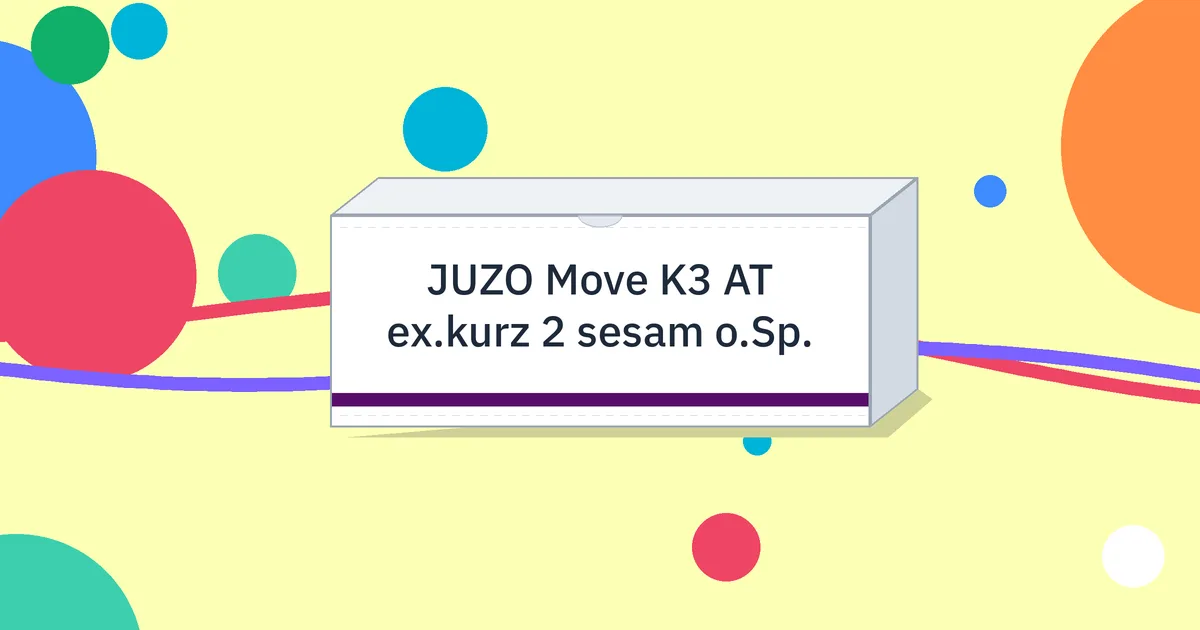 Symbolbild: Packung mit der Aufschrift JUZO Move K3 AT ex.kurz 2 sesam o.Sp. (PZN 20681545) – Verfügbarkeit und Bezug in Apotheken in Frankfurt am Main