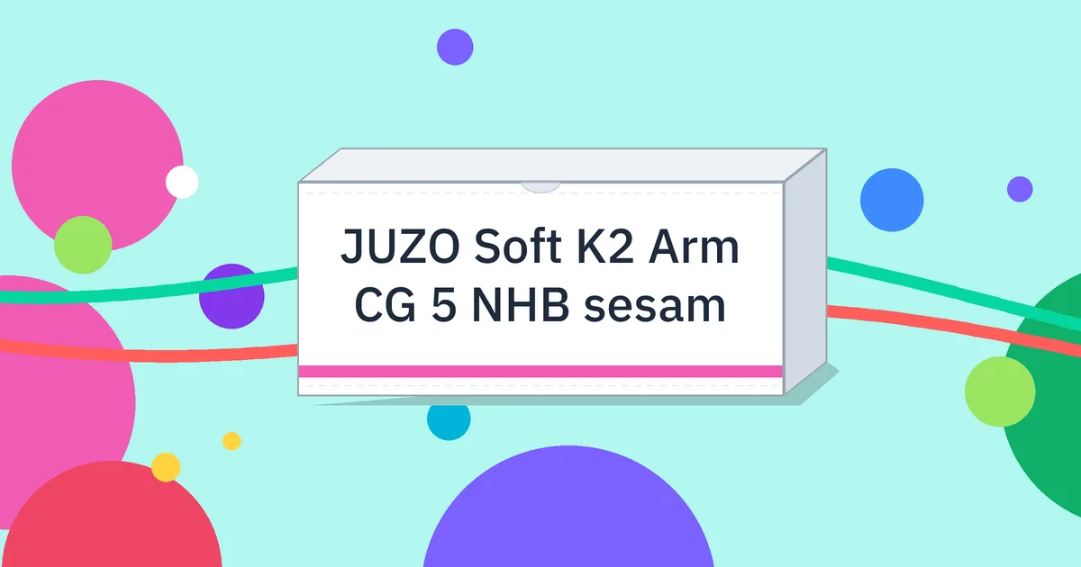 Symbolbild: Packung mit der Aufschrift JUZO Soft K2 Arm CG 5 NHB sesam (PZN 15510830) – Verfügbarkeit und Bezug in Apotheken in Frankfurt am Main