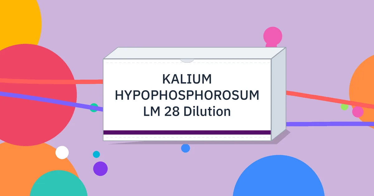 Symbolbild: Packung mit der Aufschrift KALIUM HYPOPHOSPHOROSUM LM 28 Dilution (PZN 12922176) – Verfügbarkeit und Bezug in Apotheken in Frankfurt am Main