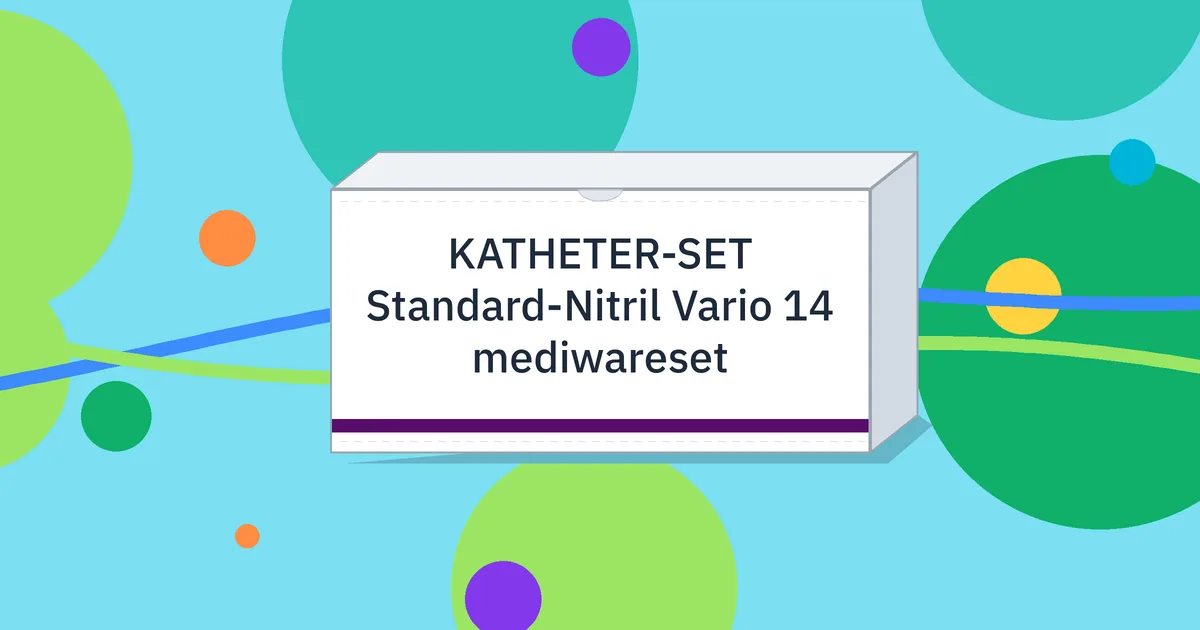 Symbolbild: Packung mit der Aufschrift KATHETER-SET Standard-Nitril Vario 14 mediwareset (PZN 19470872) – Verfügbarkeit und Bezug in Apotheken in Frankfurt am Main