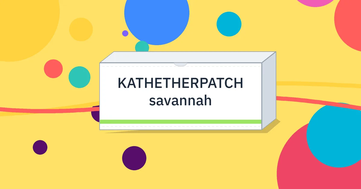 Symbolbild: Packung mit der Aufschrift KATHETHERPATCH savannah (PZN 19867233) – Verfügbarkeit und Bezug in Apotheken in Frankfurt am Main