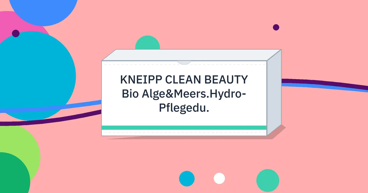 Symbolbild: Packung mit der Aufschrift KNEIPP CLEAN BEAUTY Bio Alge&Meers.Hydro-Pflegedu. (PZN 19157069) – Verfügbarkeit und Bezug in Apotheken in Frankfurt am Main