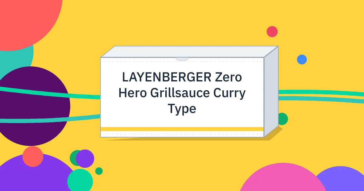 Symbolbild: Packung mit der Aufschrift LAYENBERGER Zero Hero Grillsauce Curry Type (PZN 17991710) – Verfügbarkeit und Bezug in Apotheken in Frankfurt am Main