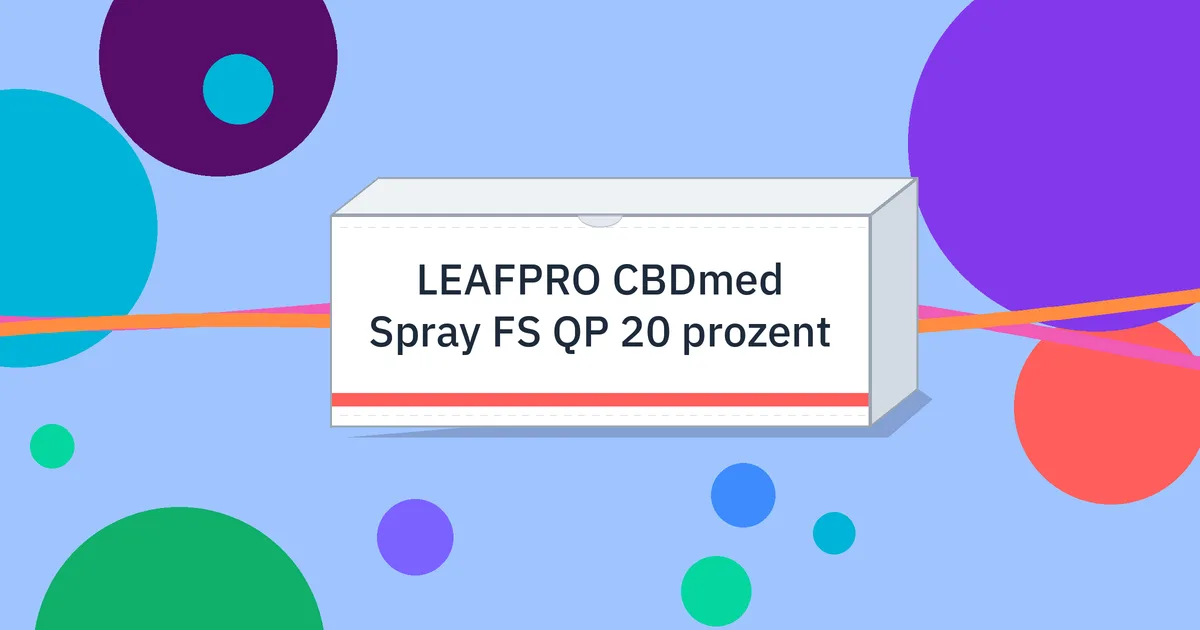 Symbolbild: Packung mit der Aufschrift LEAFPRO CBDmed Spray FS QP 20 prozent (PZN 17935806) – Verfügbarkeit und Bezug in Apotheken in Frankfurt am Main