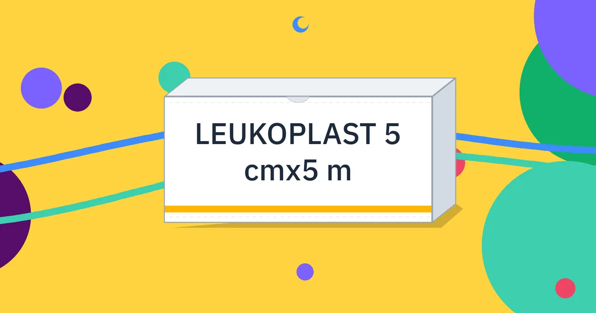 Symbolbild: Packung mit der Aufschrift LEUKOPLAST 5 cmx5 m (PZN 04593497) – Verfügbarkeit und Bezug in Apotheken in Frankfurt am Main