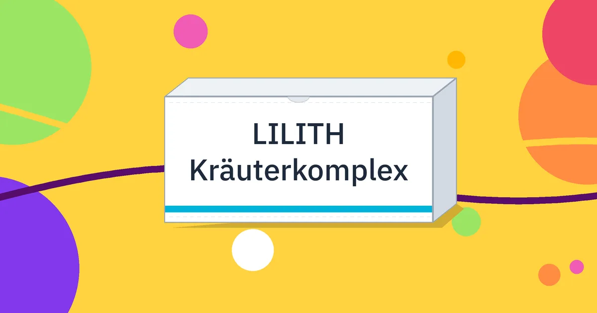 Symbolbild: Packung mit der Aufschrift LILITH Kräuterkomplex (PZN 11526981) – Verfügbarkeit und Bezug in Apotheken in Frankfurt am Main