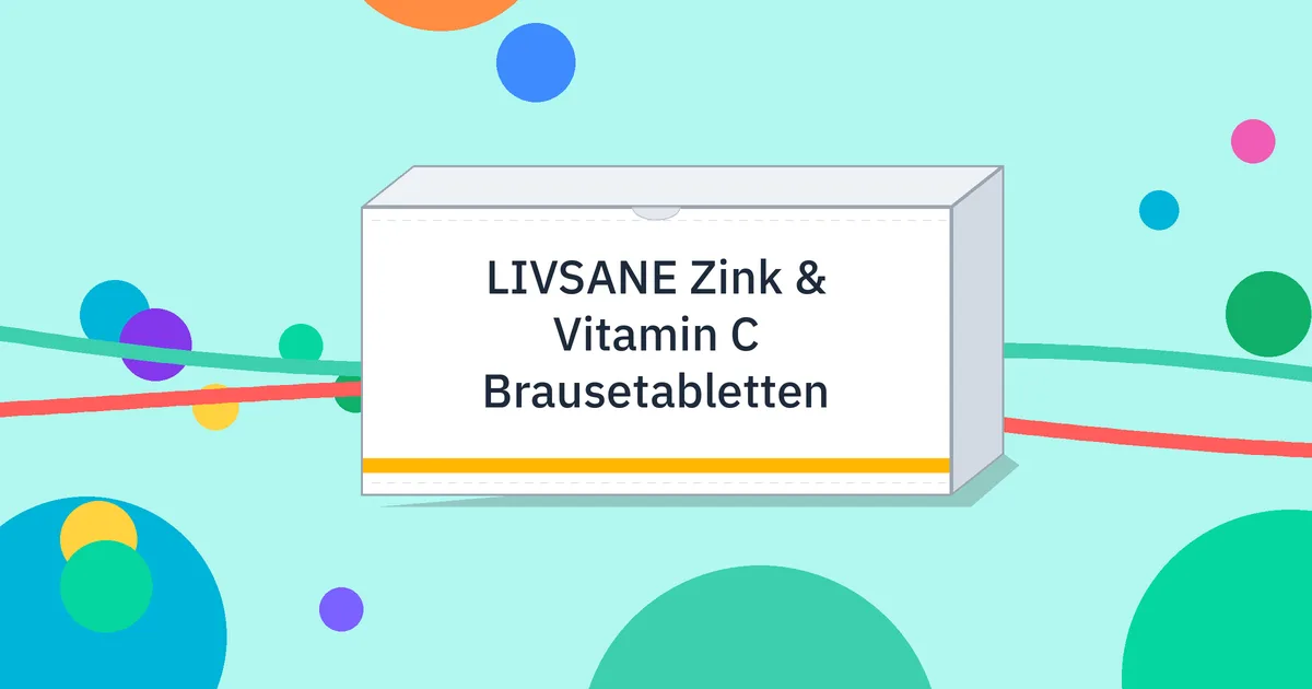 Symbolbild: Packung mit der Aufschrift LIVSANE Zink & Vitamin C Brausetabletten (PZN 12657946) – Verfügbarkeit und Bezug in Apotheken in Frankfurt am Main