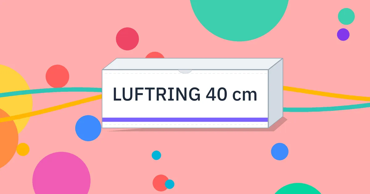 Symbolbild: Packung mit der Aufschrift LUFTRING 40 cm (PZN 02691824) – Verfügbarkeit und Bezug in Apotheken in Frankfurt am Main