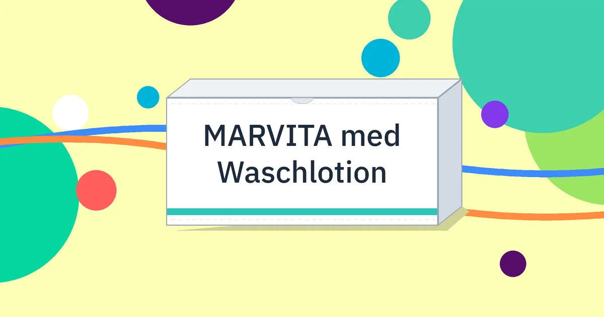 Symbolbild: Packung mit der Aufschrift MARVITA med Waschlotion (PZN 13903086) – Verfügbarkeit und Bezug in Apotheken in Frankfurt am Main