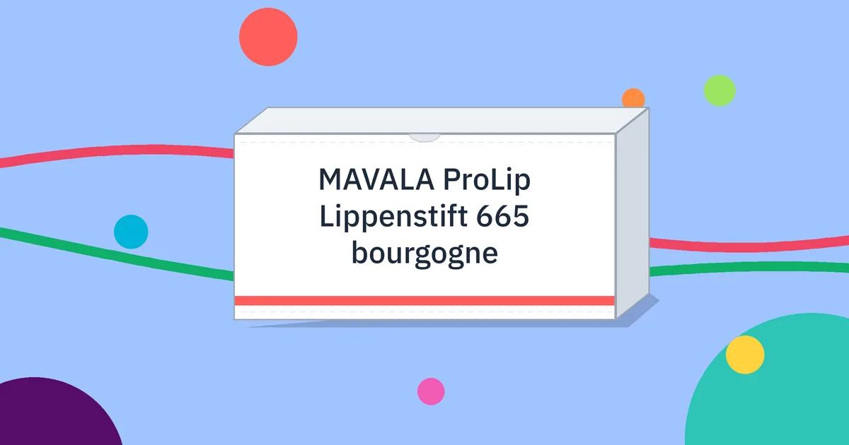 Symbolbild: Packung mit der Aufschrift MAVALA ProLip Lippenstift 665 bourgogne (PZN 16810439) – Verfügbarkeit und Bezug in Apotheken in Frankfurt am Main