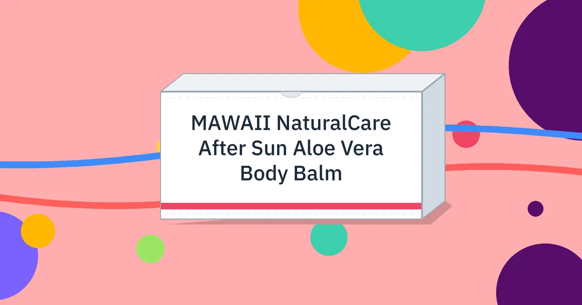 Symbolbild: Packung mit der Aufschrift MAWAII NaturalCare After Sun Aloe Vera Body Balm (PZN 09695050) – Verfügbarkeit und Bezug in Apotheken in Frankfurt am Main