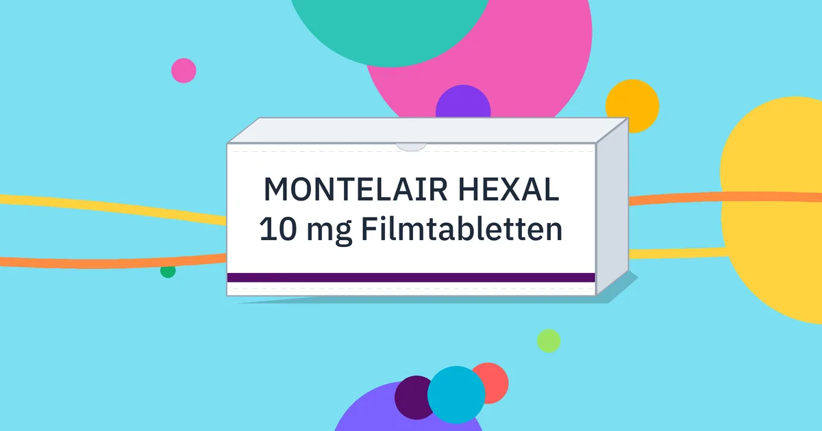 Symbolbild: Packung mit der Aufschrift MONTELAIR HEXAL 10 mg Filmtabletten (PZN 09062793) – Verfügbarkeit und Bezug in Apotheken in Frankfurt am Main