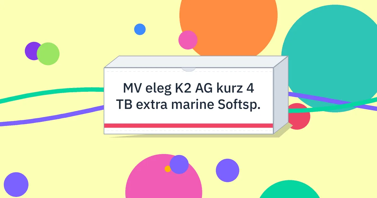 Symbolbild: Packung mit der Aufschrift MV eleg K2 AG kurz 4 TB extra marine Softsp. (PZN 14606172) – Verfügbarkeit und Bezug in Apotheken in Frankfurt am Main