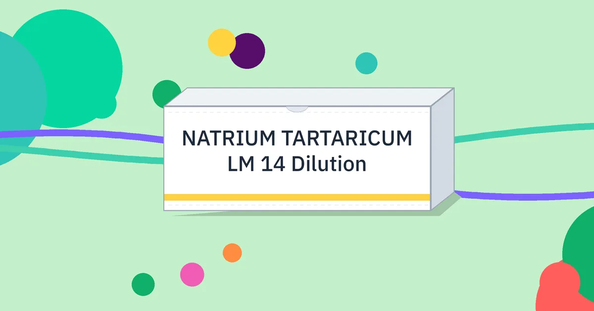 Symbolbild: Packung mit der Aufschrift NATRIUM TARTARICUM LM 14 Dilution (PZN 12967718) – Verfügbarkeit und Bezug in Apotheken in Frankfurt am Main