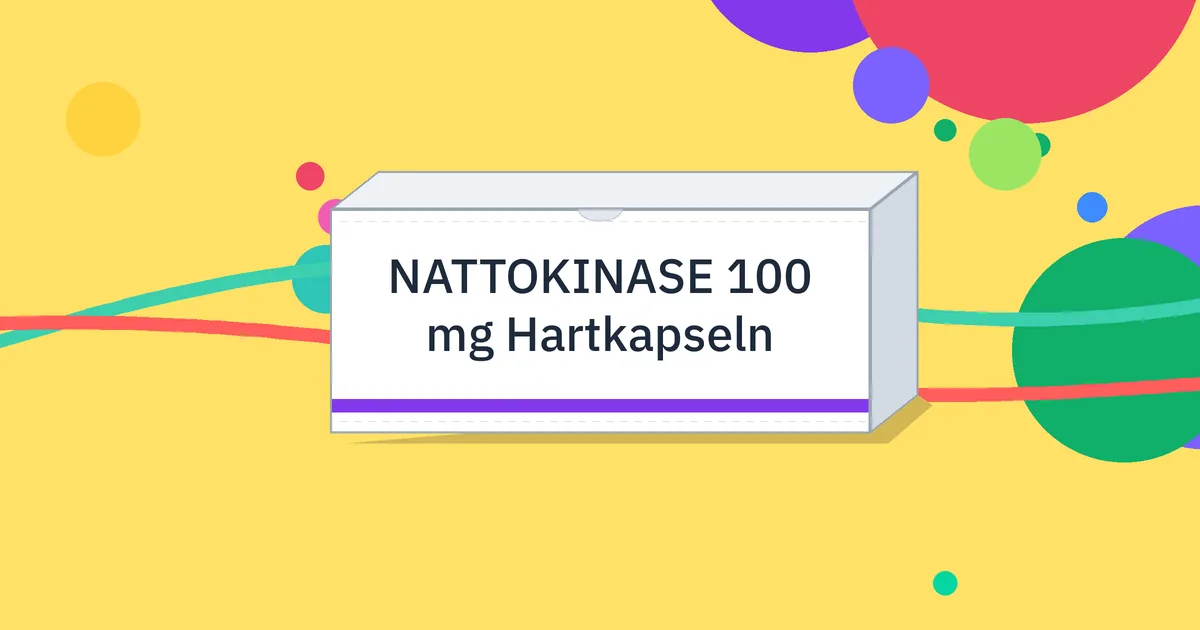 Symbolbild: Packung mit der Aufschrift NATTOKINASE 100 mg Hartkapseln (PZN 18789695) – Verfügbarkeit und Bezug in Apotheken in Frankfurt am Main