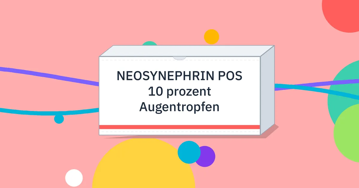 Symbolbild: Packung mit der Aufschrift NEOSYNEPHRIN POS 10 prozent Augentropfen (PZN 00828590) – Verfügbarkeit und Bezug in Apotheken in Frankfurt am Main