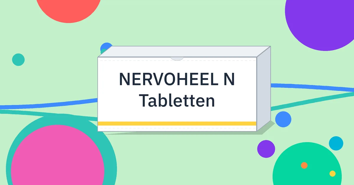 Symbolbild: Packung mit der Aufschrift NERVOHEEL N Tabletten (PZN 08484428) – Verfügbarkeit und Bezug in Apotheken in Frankfurt am Main
