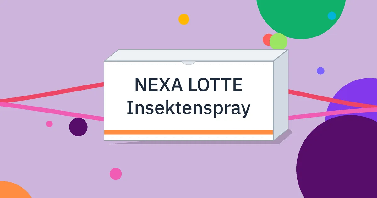 Symbolbild: Packung mit der Aufschrift NEXA LOTTE Insektenspray (PZN 15611689) – Verfügbarkeit und Bezug in Apotheken in Frankfurt am Main