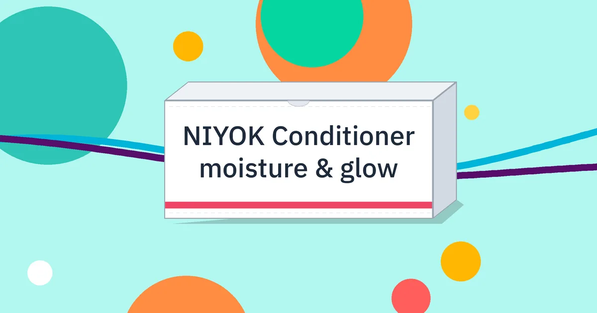 Symbolbild: Packung mit der Aufschrift NIYOK Conditioner moisture & glow (PZN 20849743) – Verfügbarkeit und Bezug in Apotheken in Frankfurt am Main