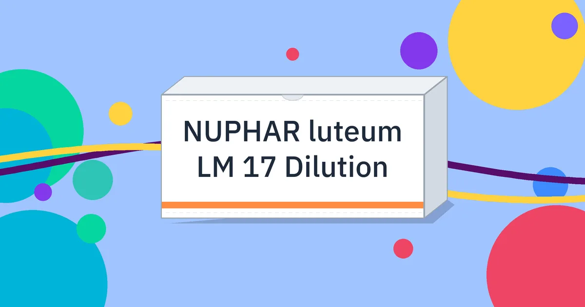 Symbolbild: Packung mit der Aufschrift NUPHAR luteum LM 17 Dilution (PZN 13620566) – Verfügbarkeit und Bezug in Apotheken in Frankfurt am Main