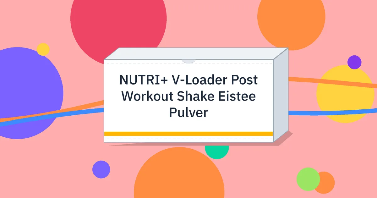 Symbolbild: Packung mit der Aufschrift NUTRI+ V-Loader Post Workout Shake Eistee Pulver (PZN 19670482) – Verfügbarkeit und Bezug in Apotheken in Frankfurt am Main