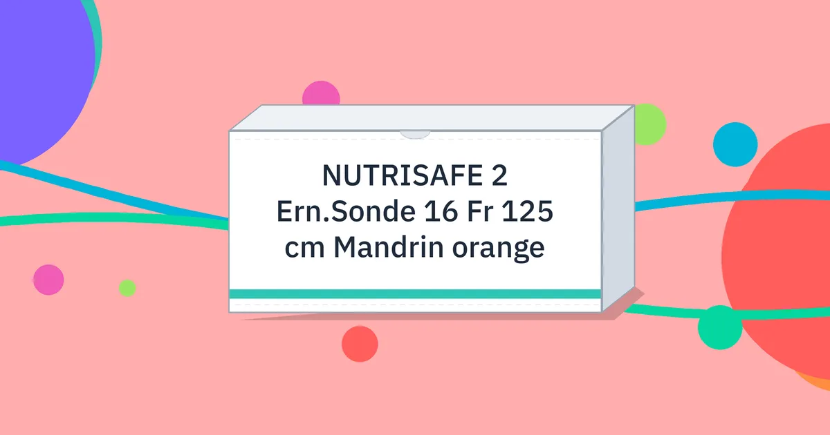 Symbolbild: Packung mit der Aufschrift NUTRISAFE 2 Ern.Sonde 16 Fr 125 cm Mandrin orange (PZN 09646962) – Verfügbarkeit und Bezug in Apotheken in Frankfurt am Main