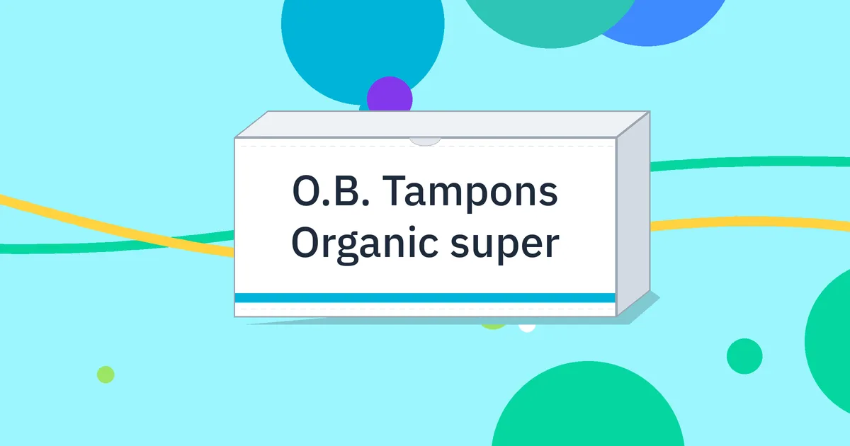 Symbolbild: Packung mit der Aufschrift O.B. Tampons Organic super (PZN 17519249) – Verfügbarkeit und Bezug in Apotheken in Frankfurt am Main