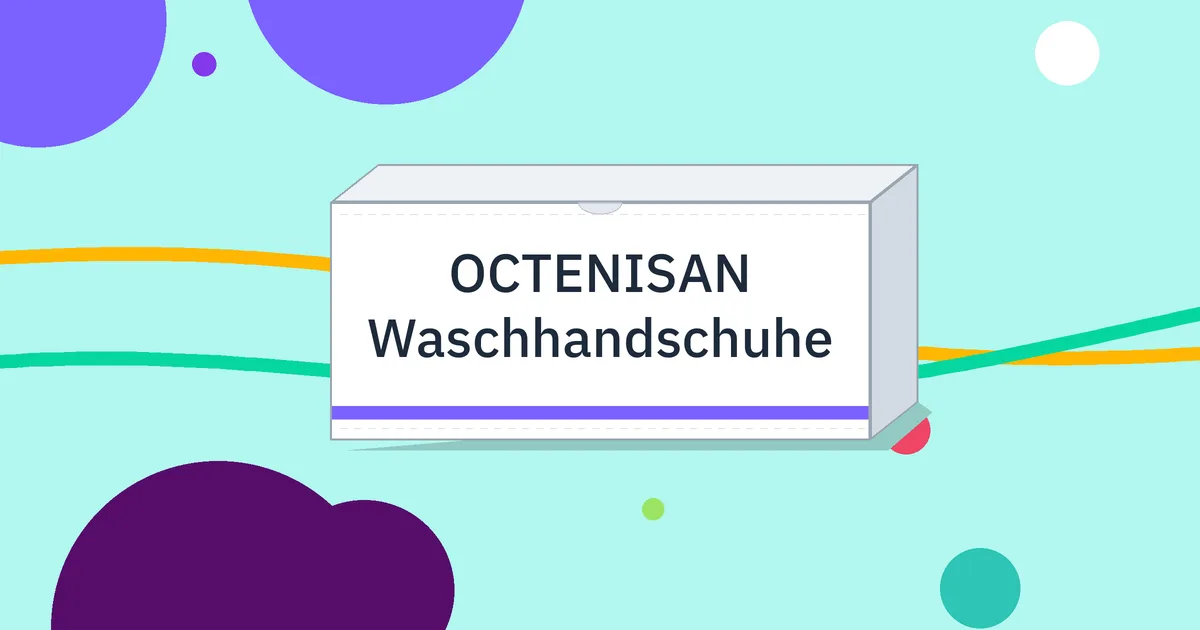 Symbolbild: Packung mit der Aufschrift OCTENISAN Waschhandschuhe (PZN 17565580) – Verfügbarkeit und Bezug in Apotheken in Frankfurt am Main