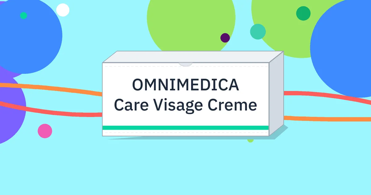 Symbolbild: Packung mit der Aufschrift OMNIMEDICA Care Visage Creme (PZN 19142895) – Verfügbarkeit und Bezug in Apotheken in Frankfurt am Main