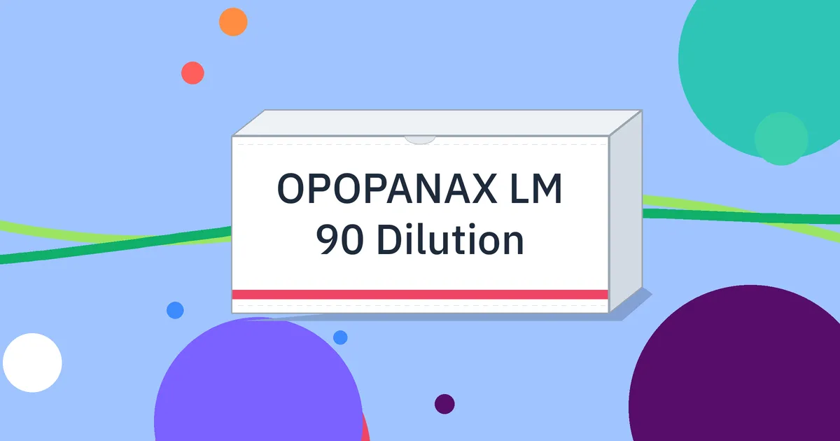 Symbolbild: Packung mit der Aufschrift OPOPANAX LM 90 Dilution (PZN 13627367) – Verfügbarkeit und Bezug in Apotheken in Frankfurt am Main