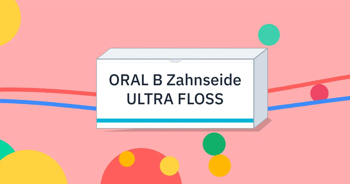 Symbolbild: Packung mit der Aufschrift ORAL B Zahnseide ULTRA FLOSS (PZN 04993699) – Verfügbarkeit und Bezug in Apotheken in Frankfurt am Main