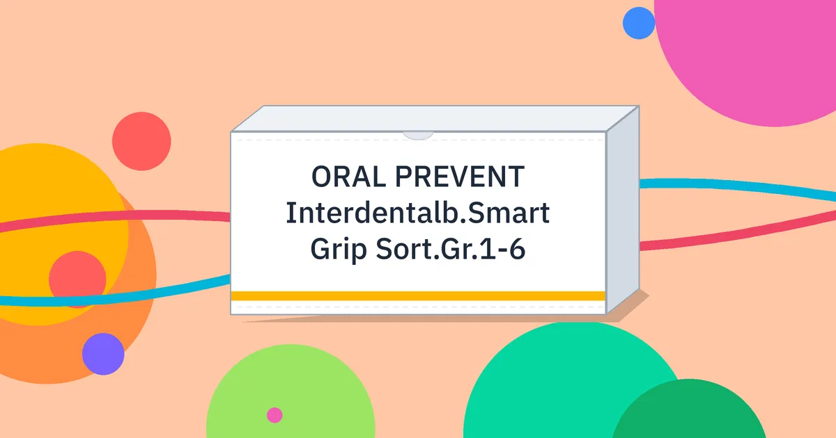 Symbolbild: Packung mit der Aufschrift ORAL PREVENT Interdentalb.Smart Grip Sort.Gr.1-6 (PZN 10216669) – Verfügbarkeit und Bezug in Apotheken in Frankfurt am Main