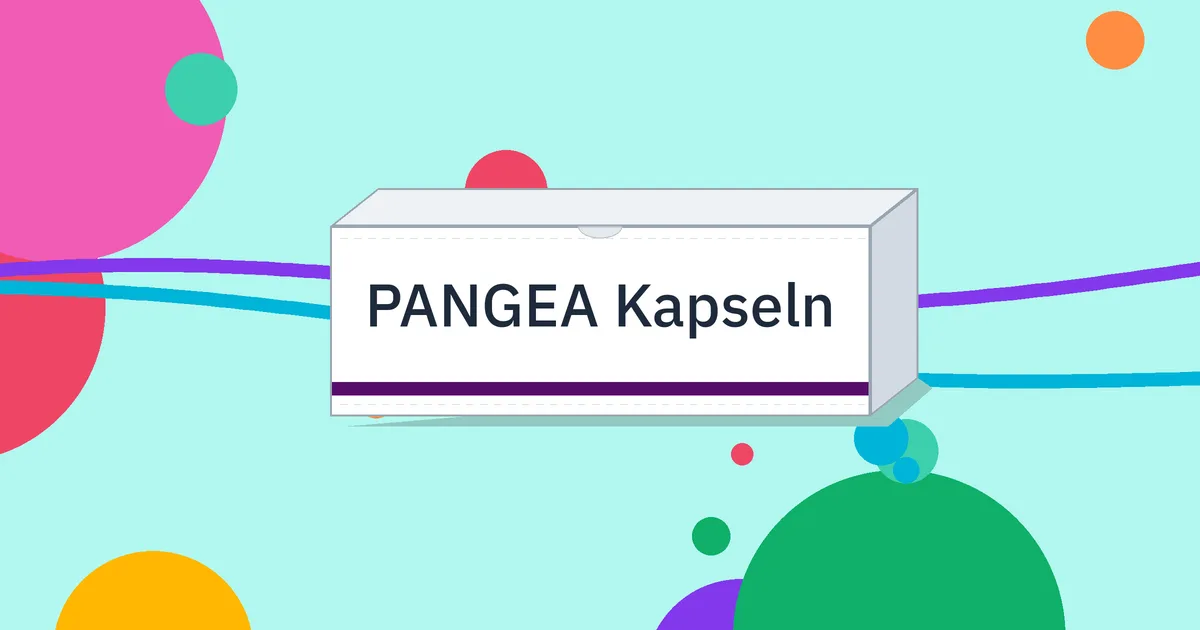 Symbolbild: Packung mit der Aufschrift PANGEA Kapseln (PZN 16007493) – Verfügbarkeit und Bezug in Apotheken in Frankfurt am Main