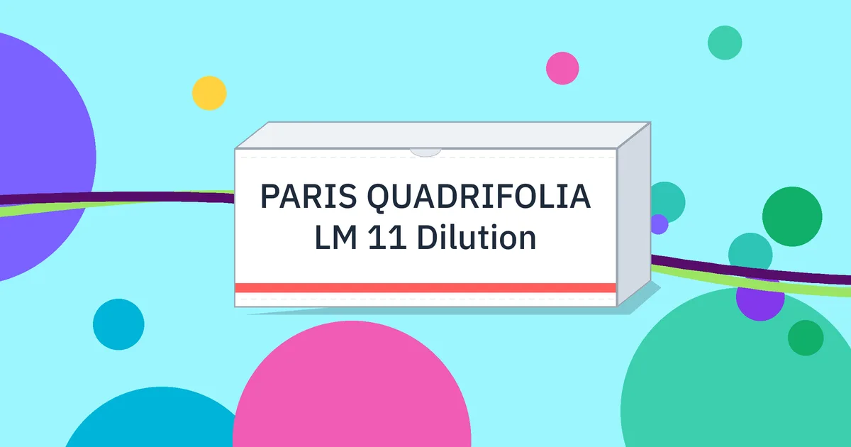 Symbolbild: Packung mit der Aufschrift PARIS QUADRIFOLIA LM 11 Dilution (PZN 13631848) – Verfügbarkeit und Bezug in Apotheken in Frankfurt am Main