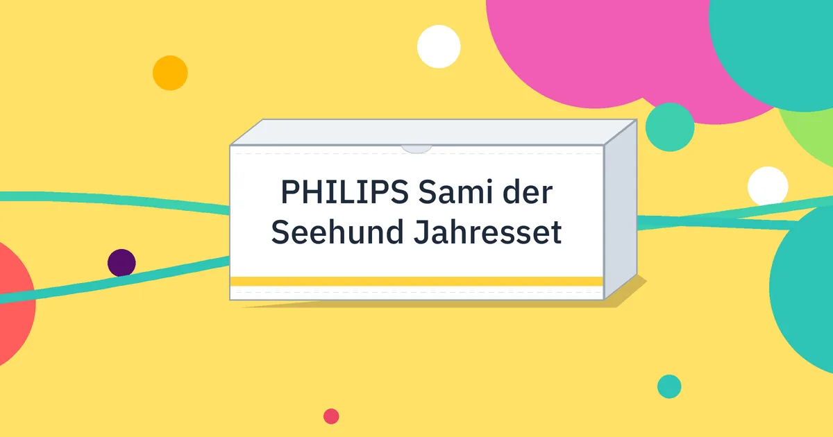 Symbolbild: Packung mit der Aufschrift PHILIPS Sami der Seehund Jahresset (PZN 18080927) – Verfügbarkeit und Bezug in Apotheken in Frankfurt am Main