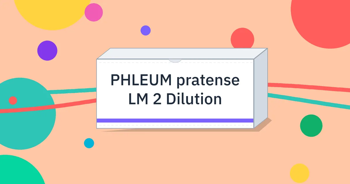 Symbolbild: Packung mit der Aufschrift PHLEUM pratense LM 2 Dilution (PZN 13638684) – Verfügbarkeit und Bezug in Apotheken in Frankfurt am Main