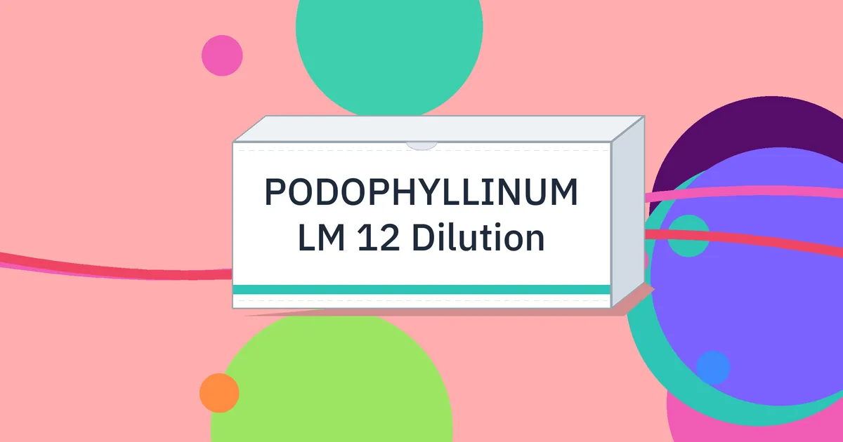 Symbolbild: Packung mit der Aufschrift PODOPHYLLINUM LM 12 Dilution (PZN 13661016) – Verfügbarkeit und Bezug in Apotheken in Frankfurt am Main