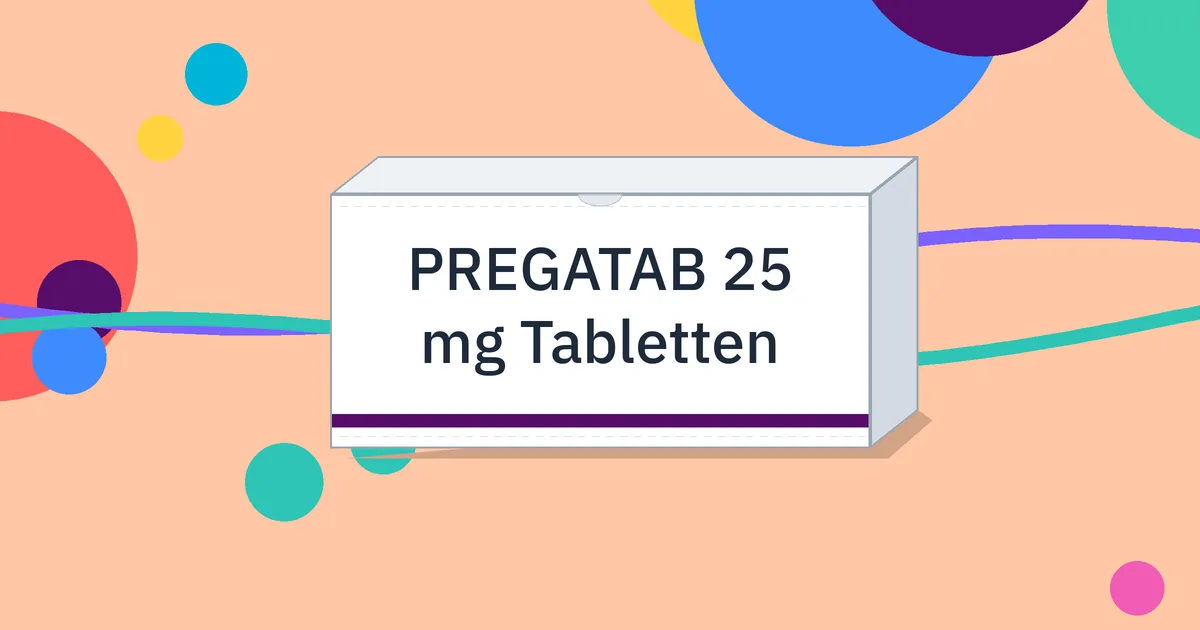 Symbolbild: Packung mit der Aufschrift PREGATAB 25 mg Tabletten (PZN 14135614) – Verfügbarkeit und Bezug in Apotheken in Frankfurt am Main