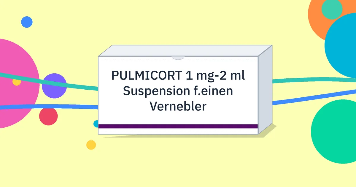 Symbolbild: Packung mit der Aufschrift PULMICORT 1 mg-2 ml Suspension f.einen Vernebler (PZN 07377883) – Verfügbarkeit und Bezug in Apotheken in Frankfurt am Main